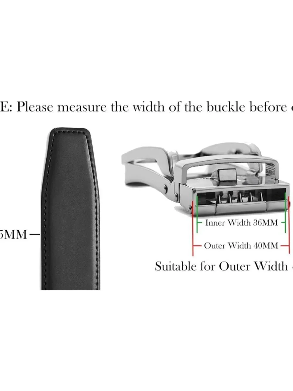 Accessories | Mens Essential Black 4mm Automatic Click Adjustable Alloy ...
